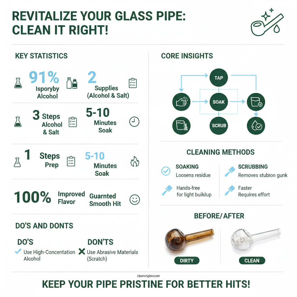 How to Clean a Glass Weed Pipe: Step-by-Step Guide - CleaningBro